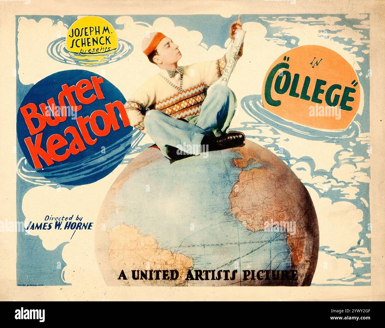 Joseph M. Schenck presents "College" (United Artists, 1927). Title ...