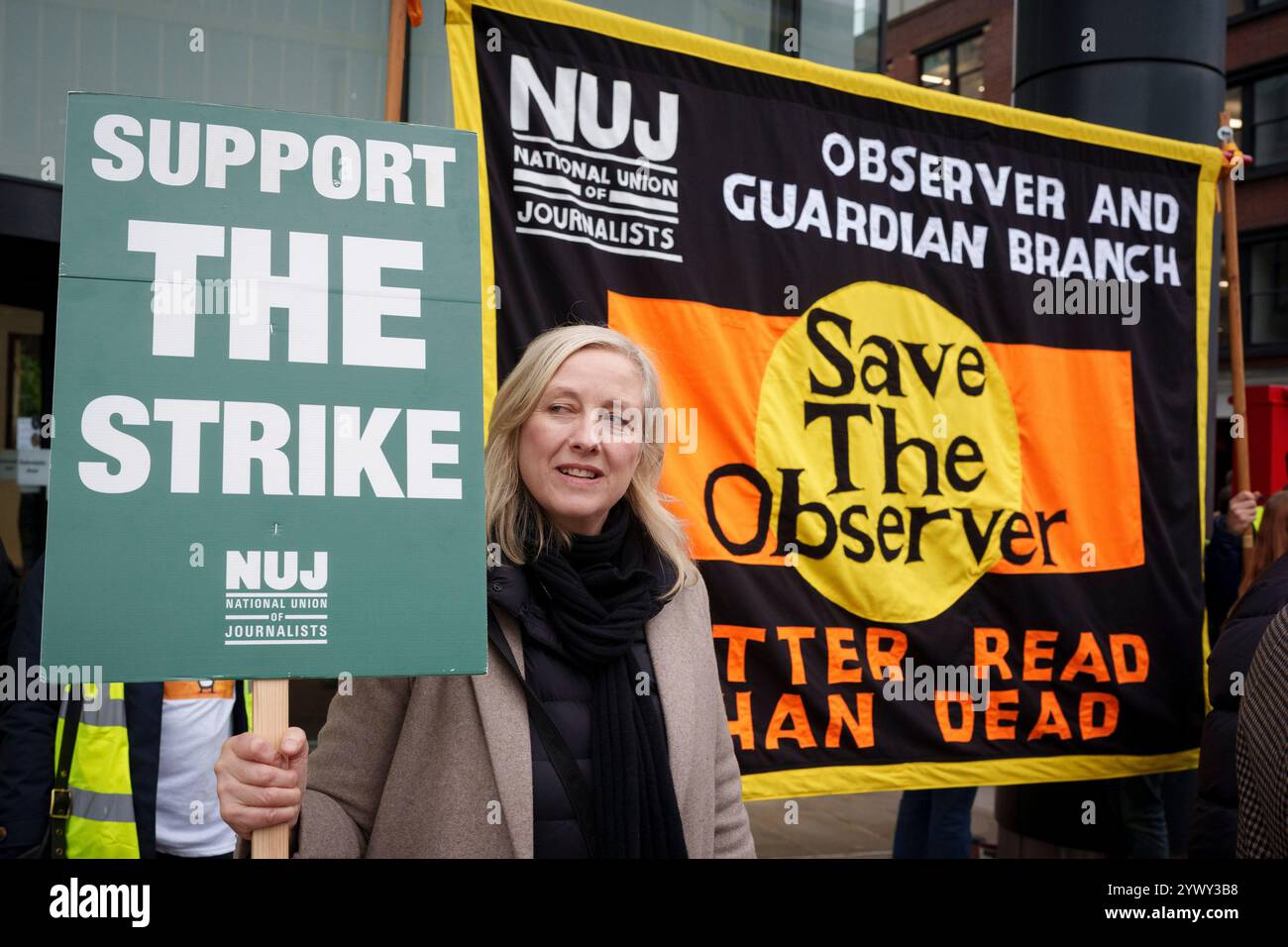 Guardian writer, Carole Cadwalladr joins striking journalists and ...