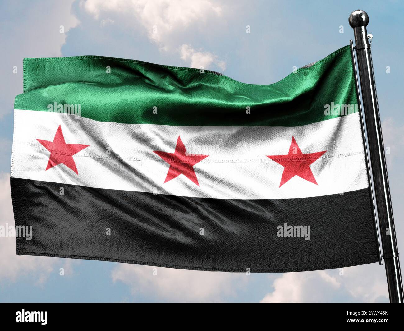 Symbol of Resilience: A Nation's Spirit in the Sky, 3d illustration of ...