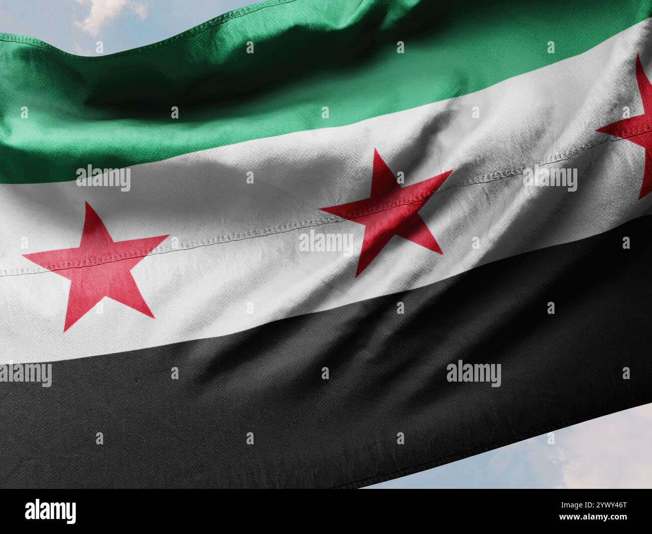 Symbol of Resilience: A Nation's Spirit in the Sky, 3d illustration of ...