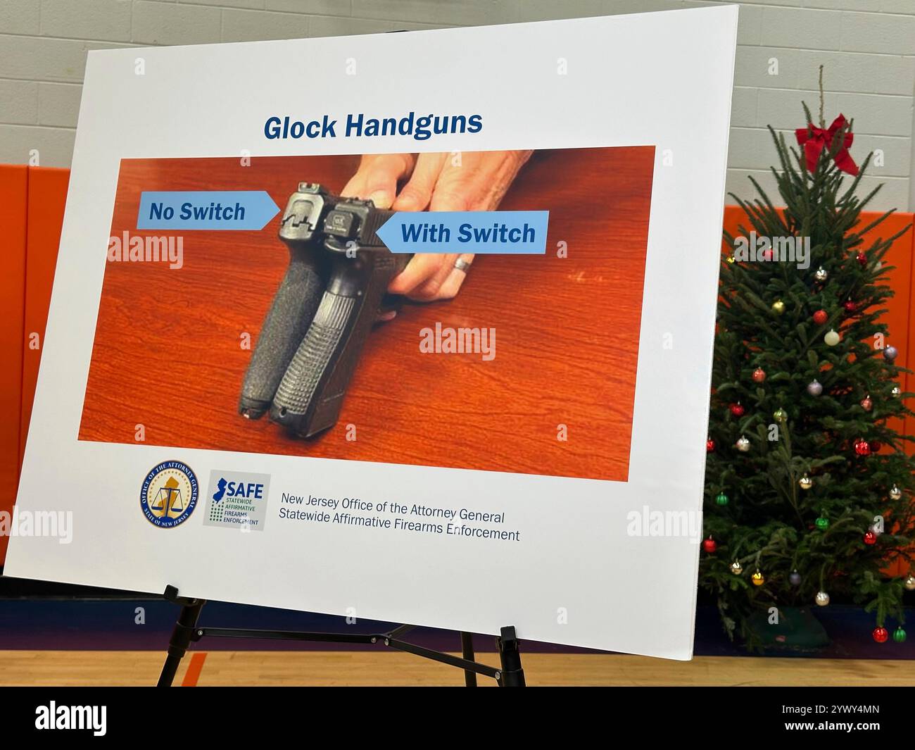 New Jersey Attorney General Matt Platkin's office displays a photo of a ...