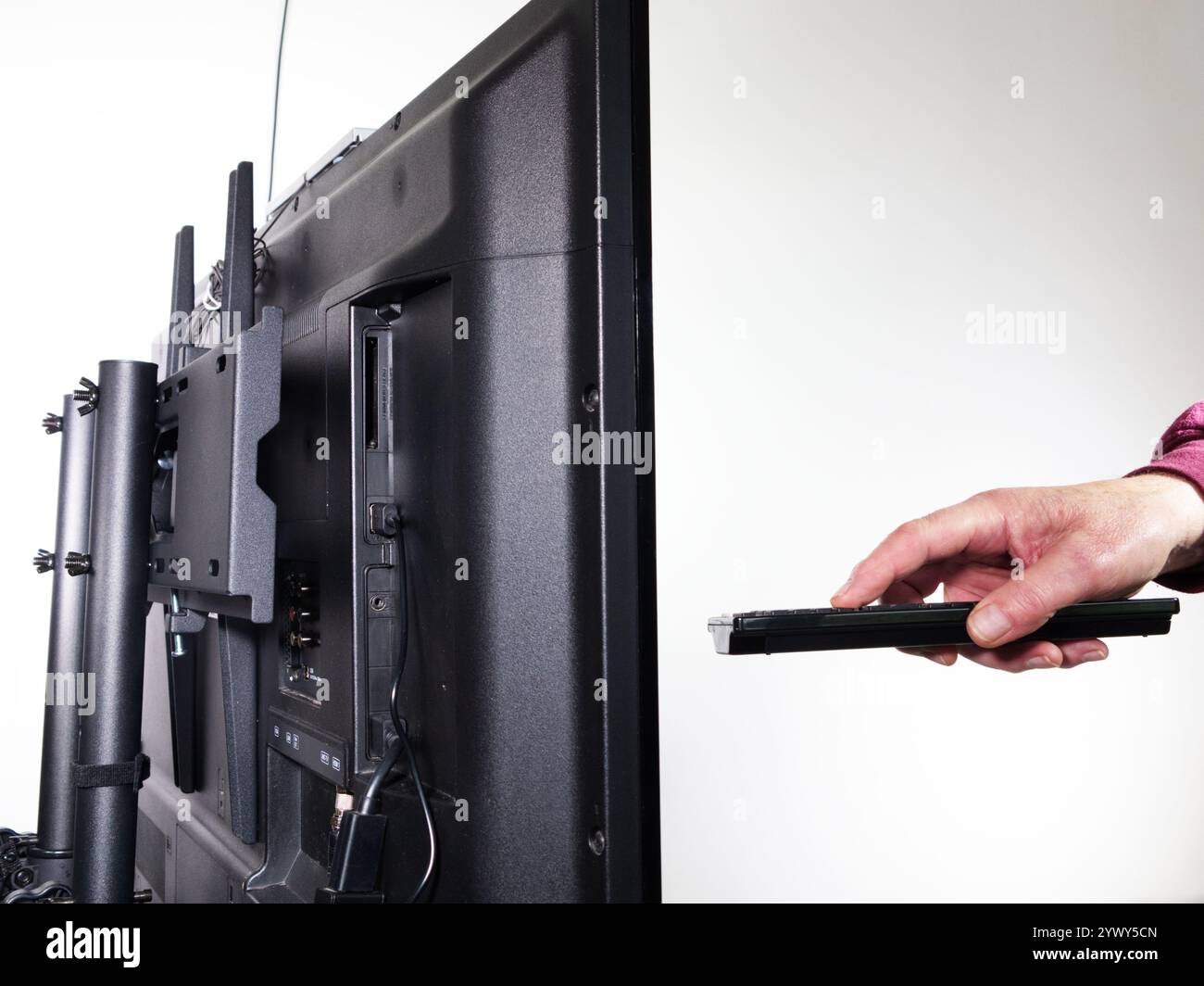 Back of hand pressing on screen hi-res stock photography and images - Alamy