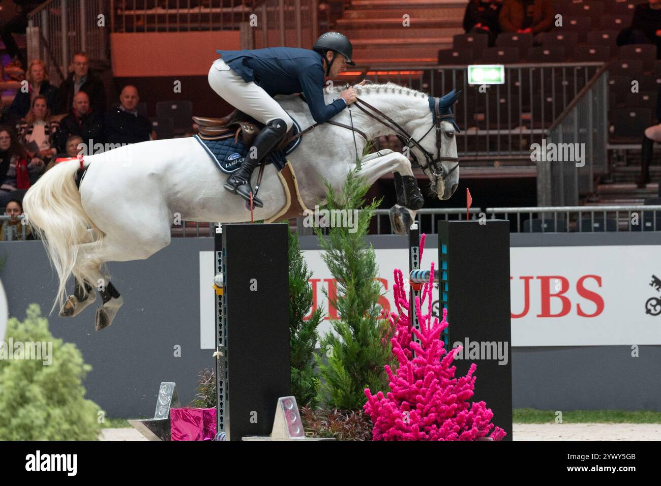 Genève, Switzerland. 12 December, 2024: Gregory Wathelet (BEL) rides ...