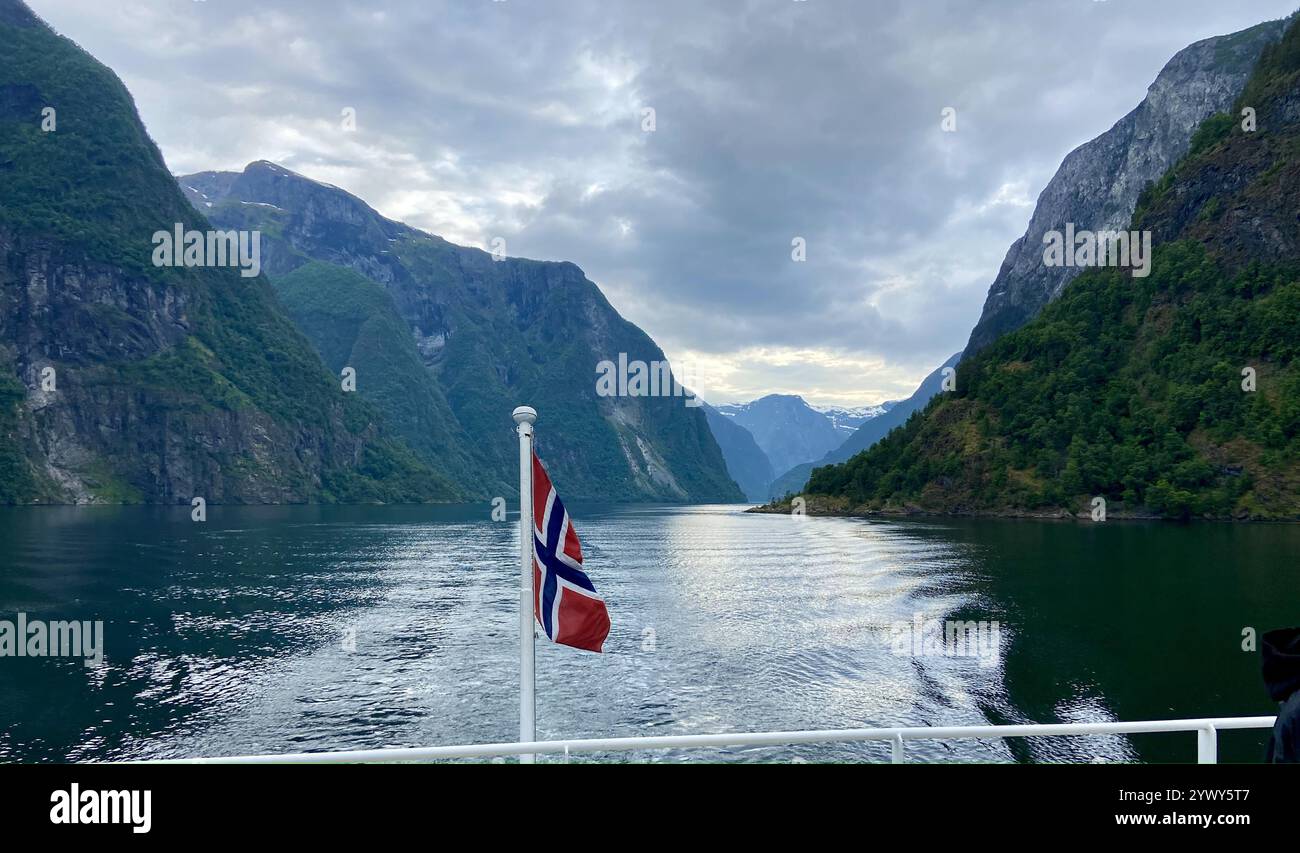 View from ferry into the fjord hi-res stock photography and images - Alamy