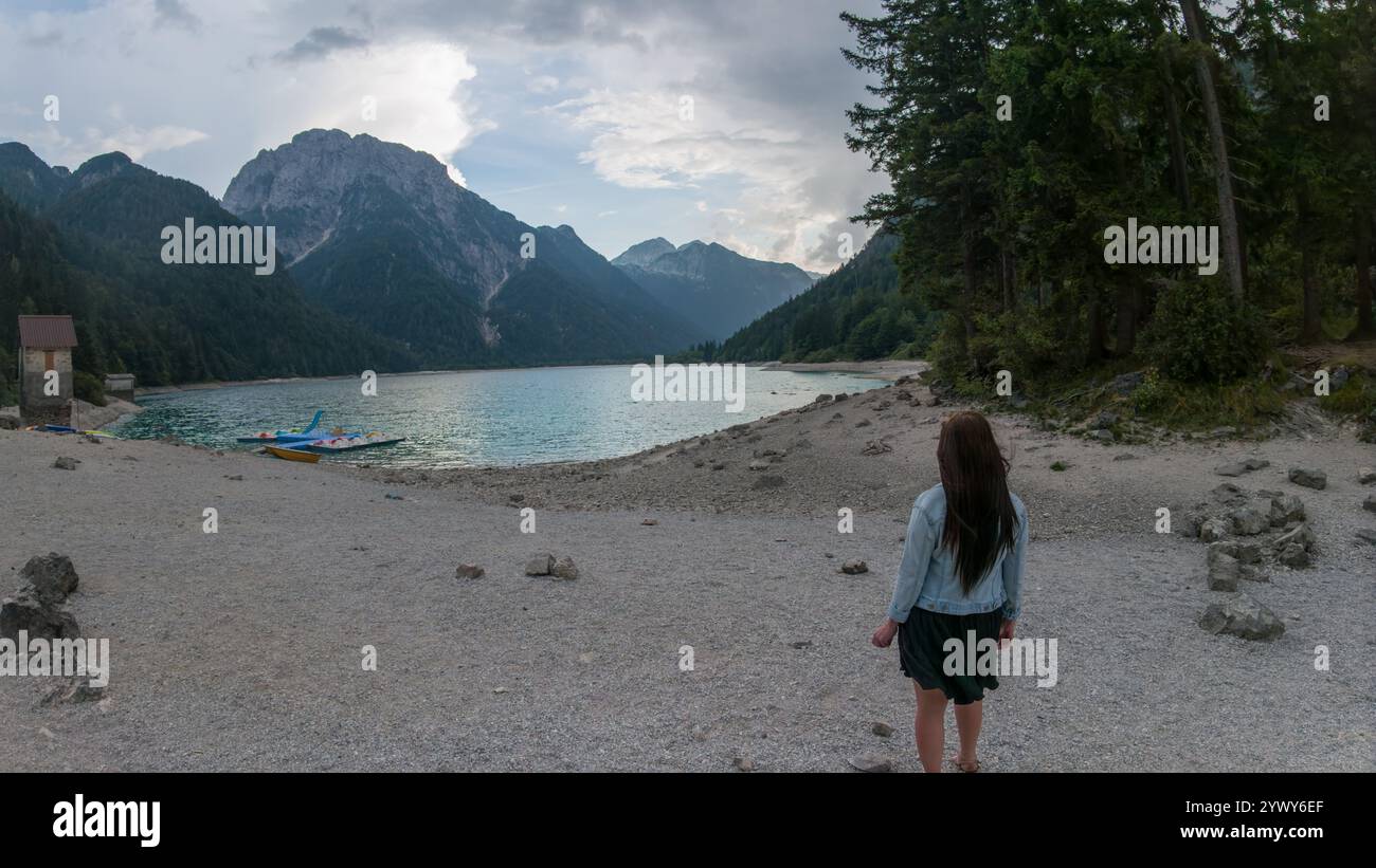 Lago del Predil, Predil lake, Italy Stock Photo - Alamy