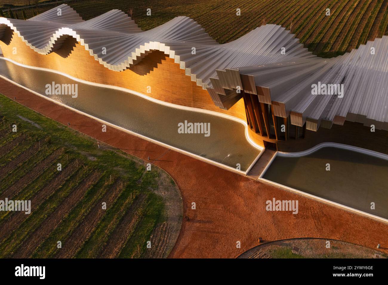 Ysios winery at Laguardia Stock Photo - Alamy
