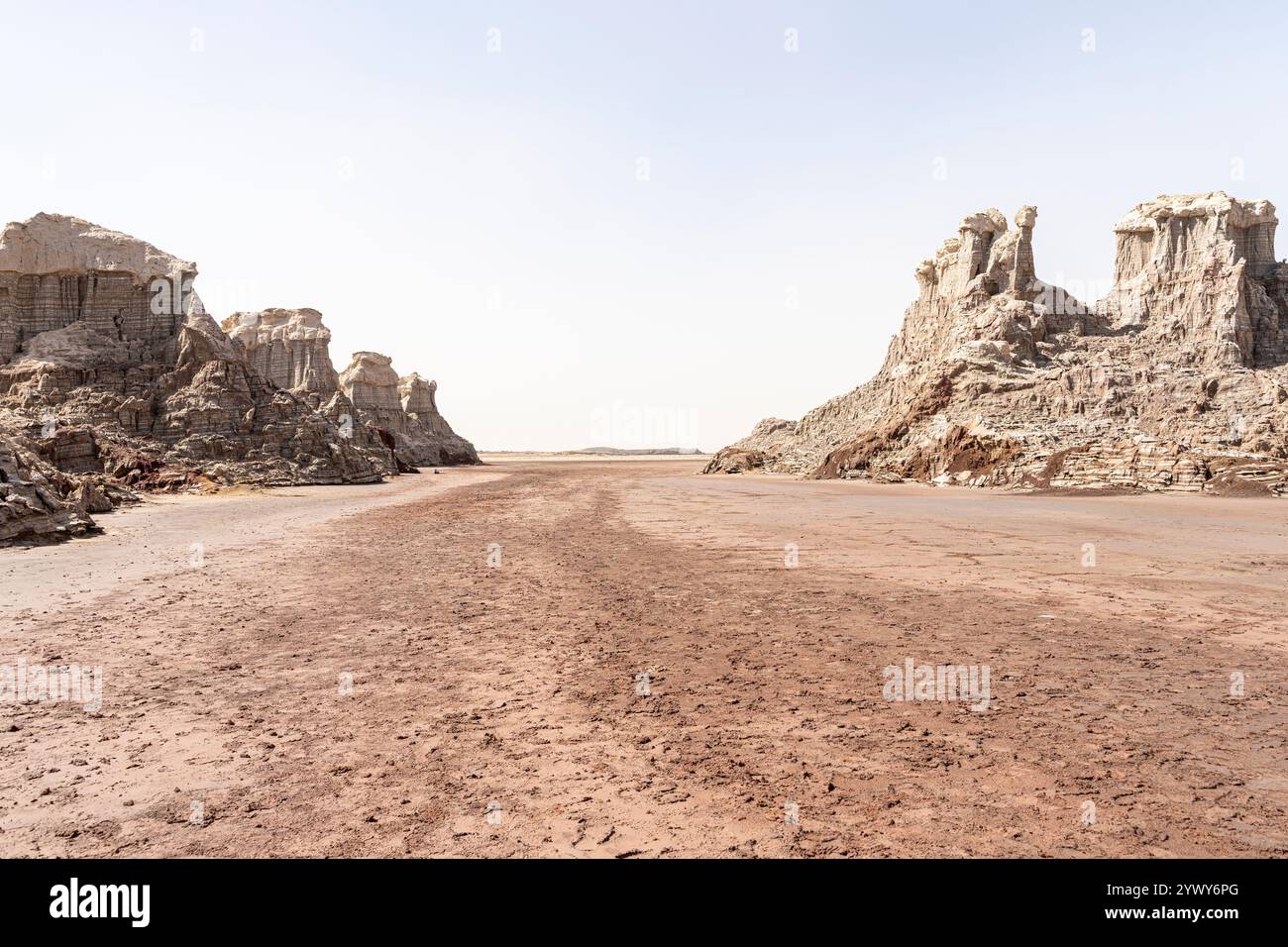 Mountains of potassium and magnesium salts in the Salt Gorge of the ...