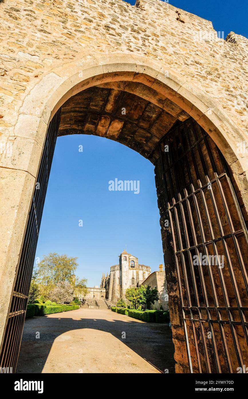 church of the convent of Christ, year 1162, Tomar, Santarem district ...