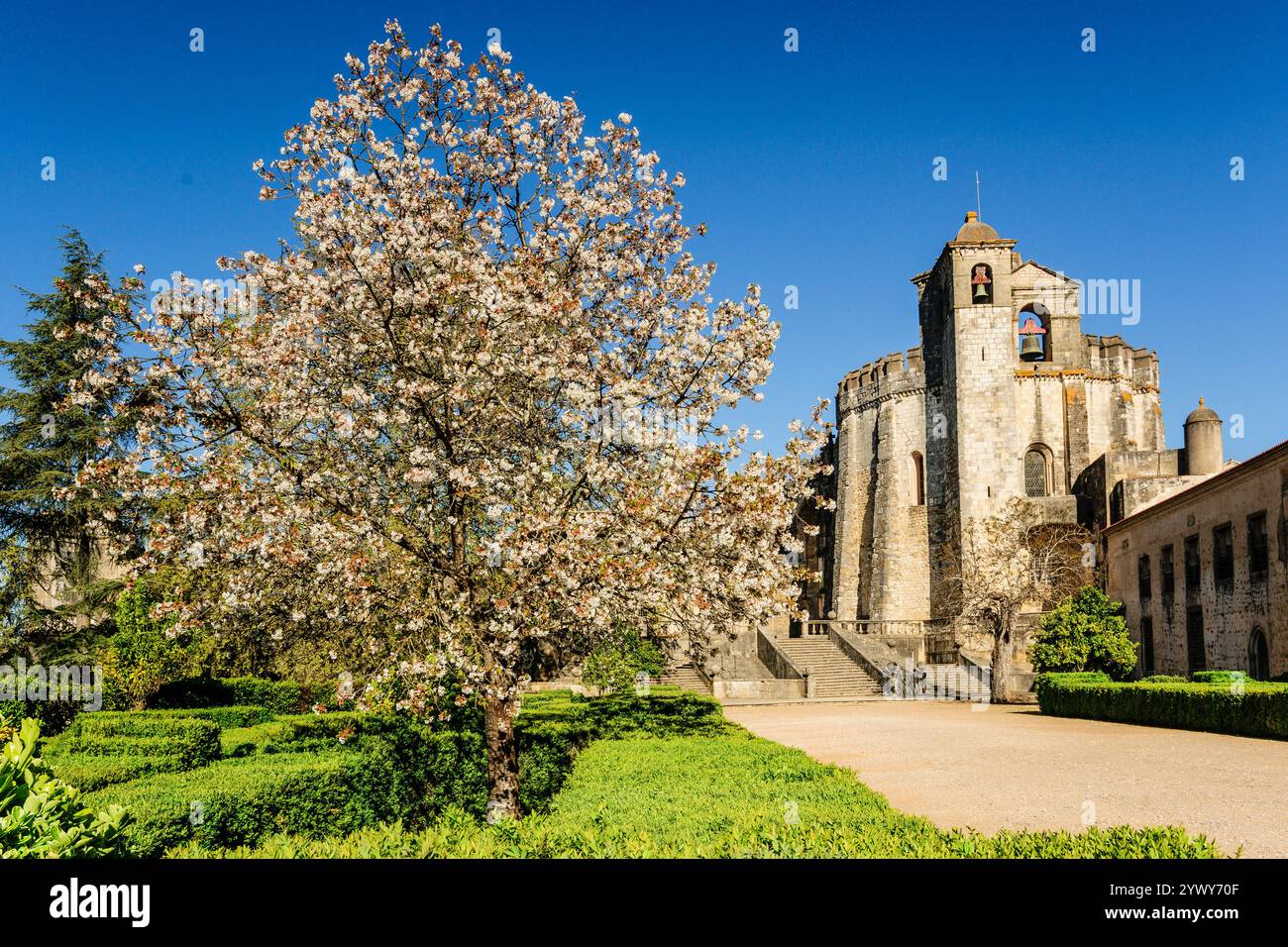 church of the convent of Christ, year 1162, Tomar, Santarem district ...