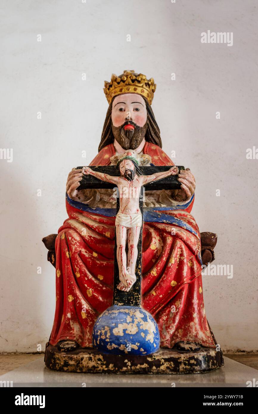 Image of the Holy Trinity, 16th century, polychrome stone, former ...