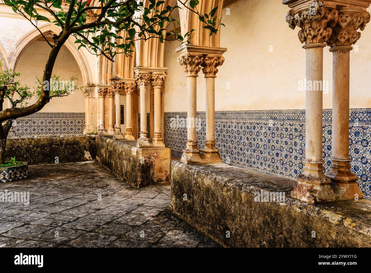 cloister Do Cemiterio, convent of Christ, year 1162, Tomar, Santarem ...