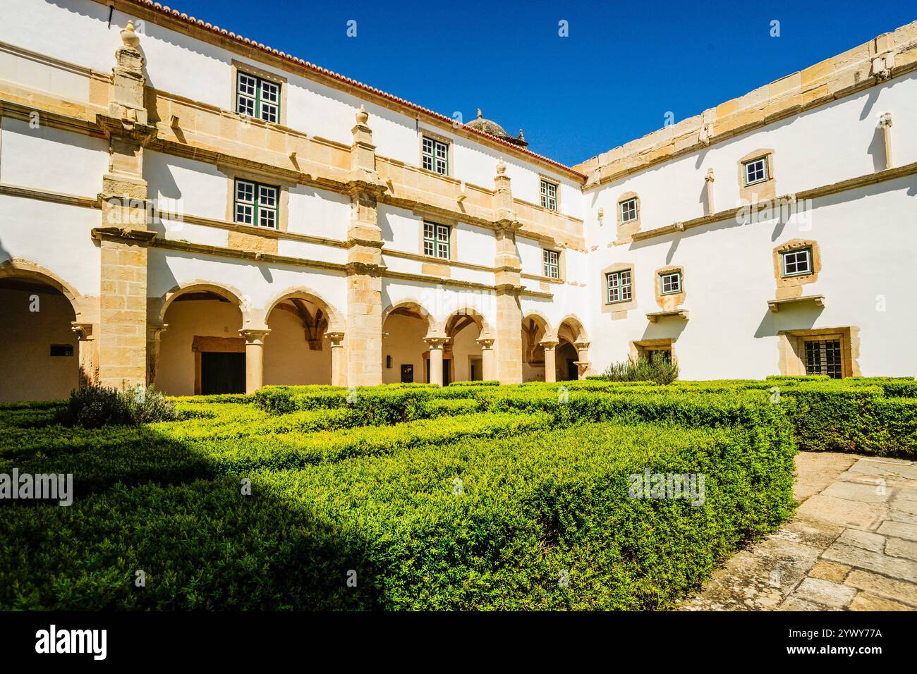 cloister of the Hospederia, convent of Christ, year 1162, world ...