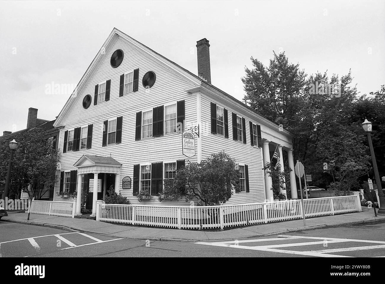 Woodstock, VT, U.S.A., approx. 1996. Exterior view of the oldest ...