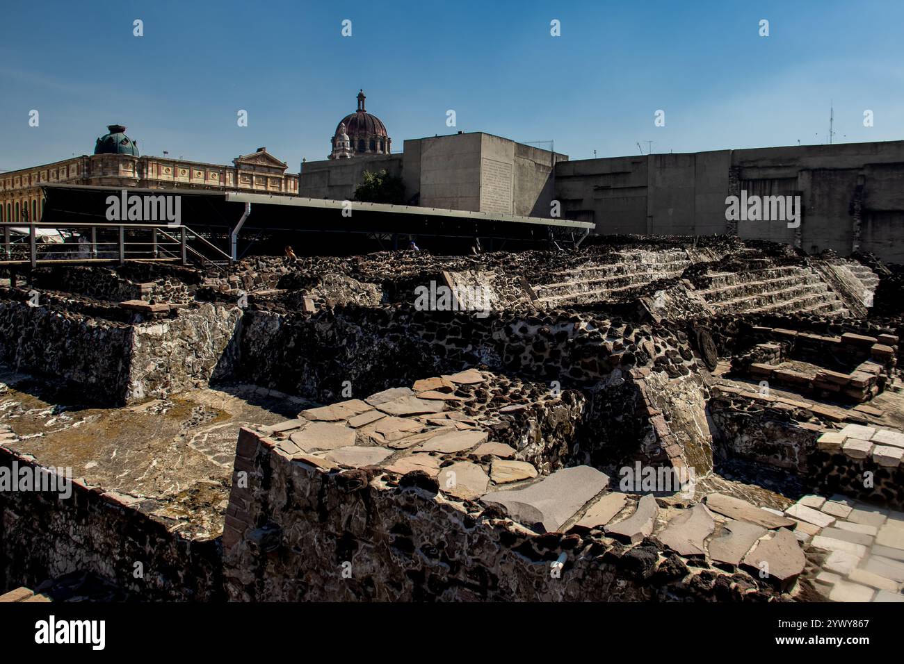 Mexico City, Mexico November 12, 2024: Antique Azteca architecture at ...
