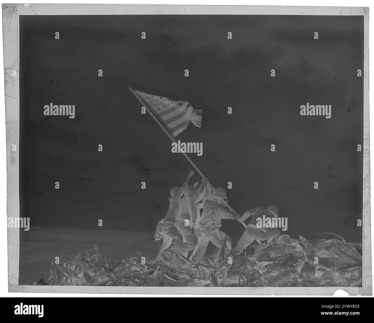 FILE - This is a full frame scan of the 4x5 negative of Joe Rosenthal's ...