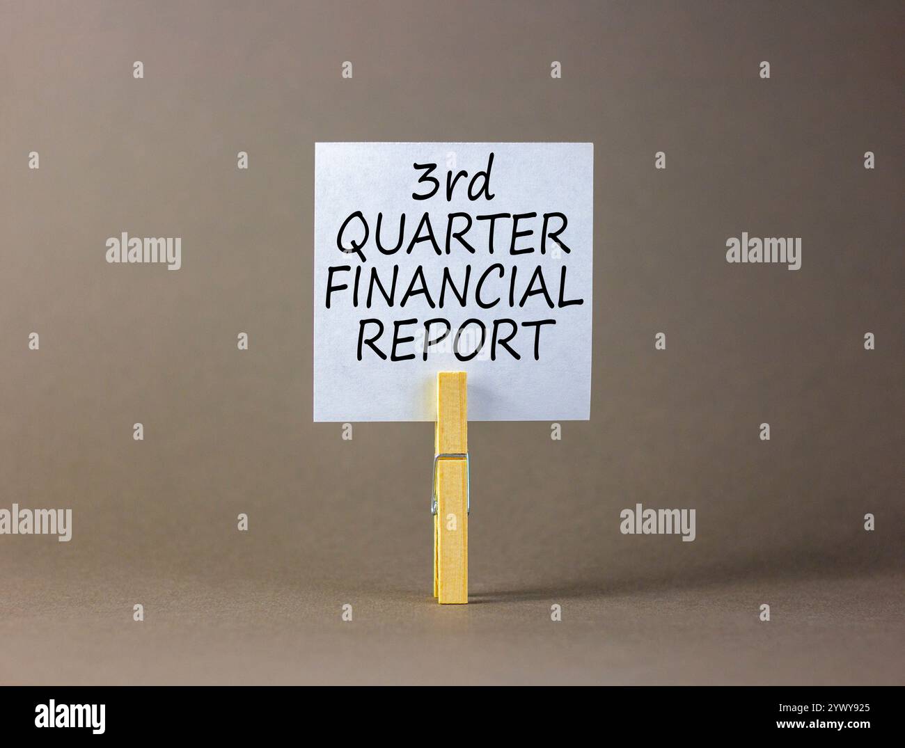 3rd quarter financial report symbol. Concept words 3rd quarter ...