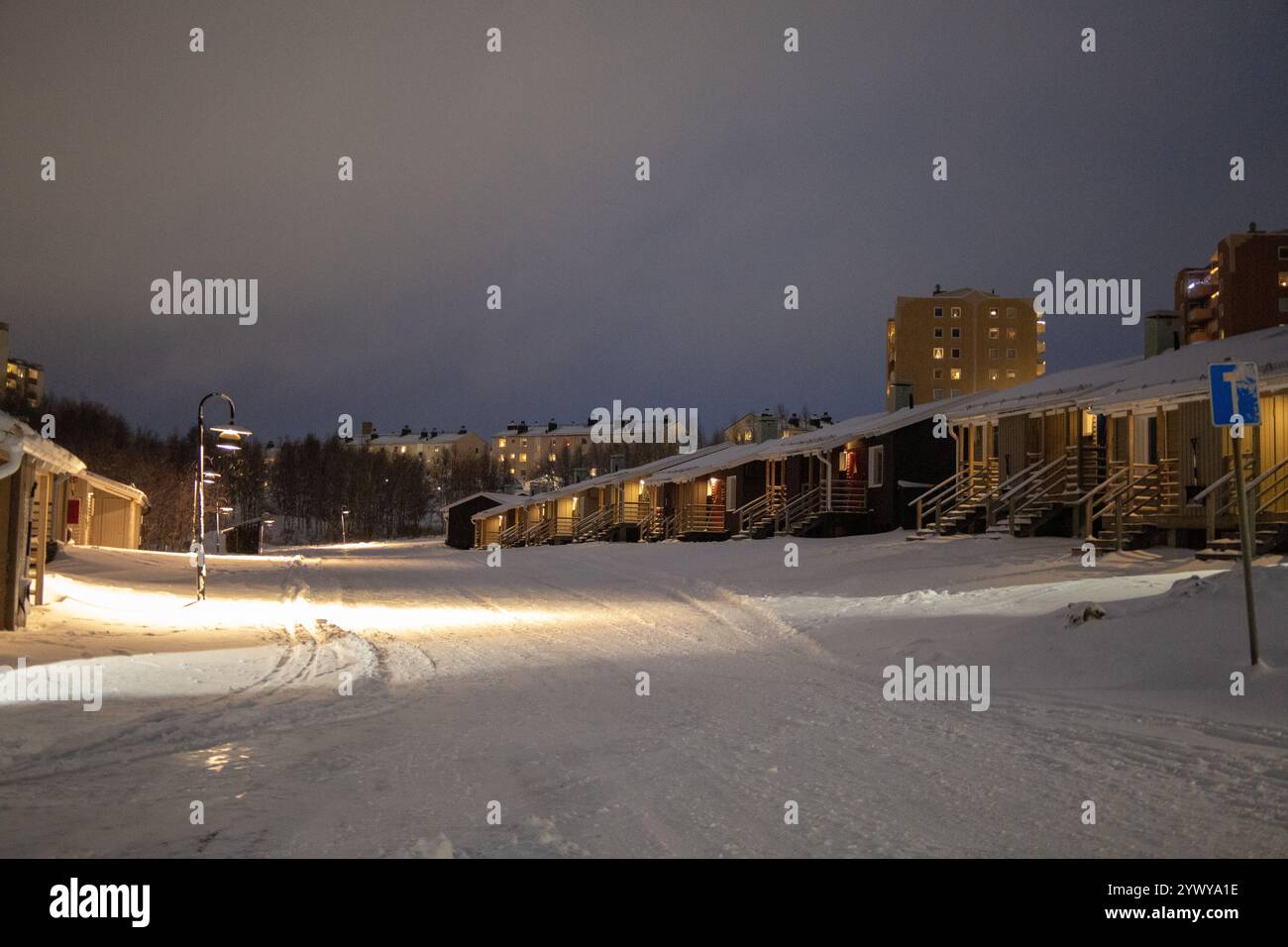Kiruna, Sweden - Nov, 2024: Camp Ripan in Kiruna, Swedish Lapland Stock ...