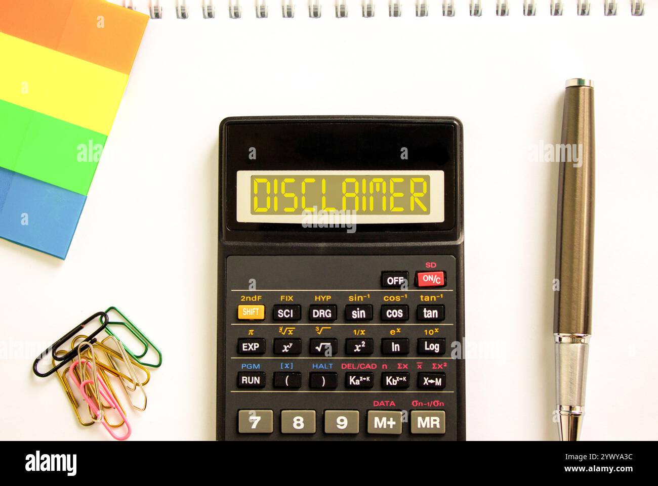 Disclaimer symbol. Concept word Disclaimer on beautiful black ...