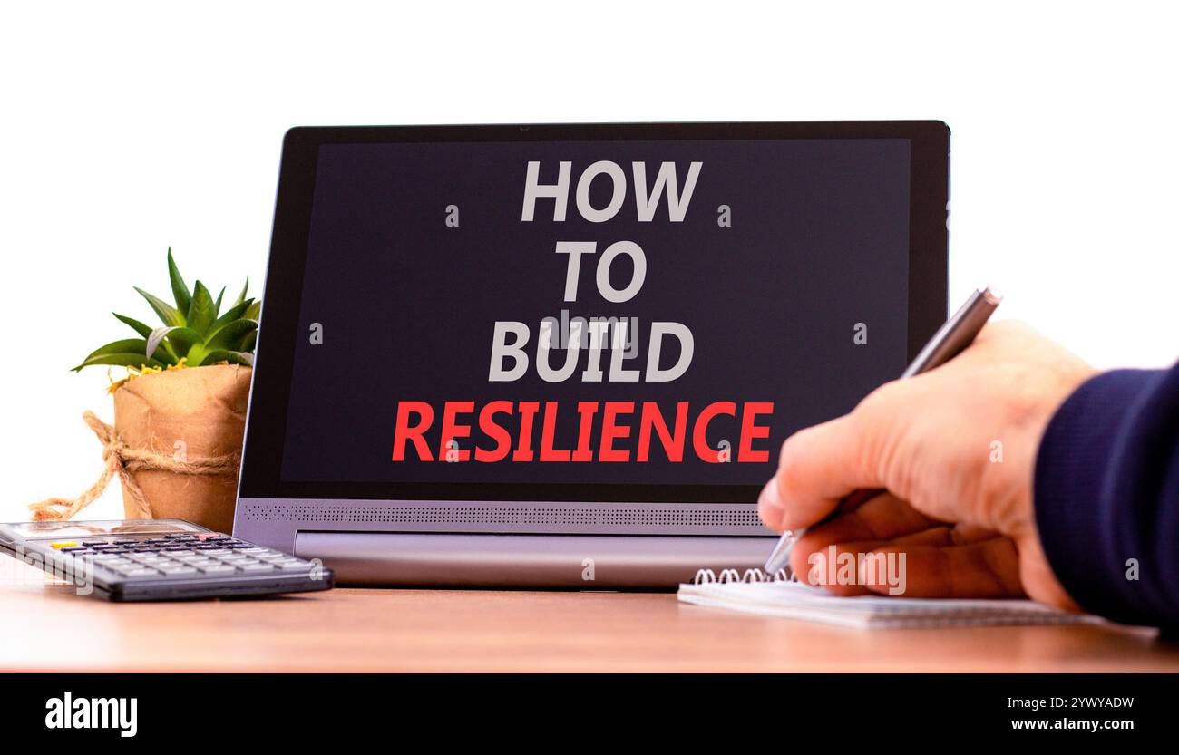 How to build resilience symbol. Concept words How to build resilience ...