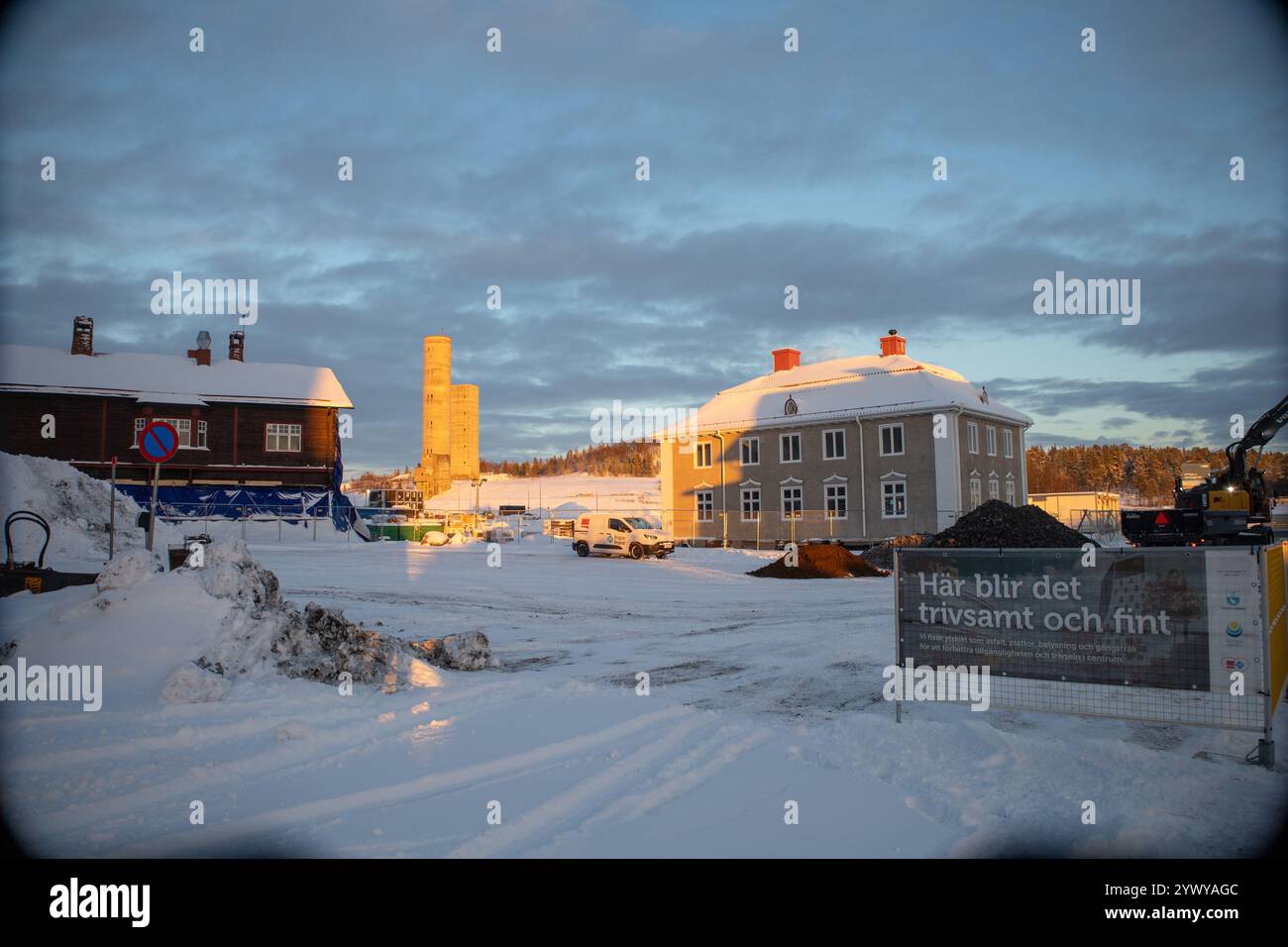 November 12, 2024. Skyline of New Kiruna in Sweden, Lapland Stock Photo ...