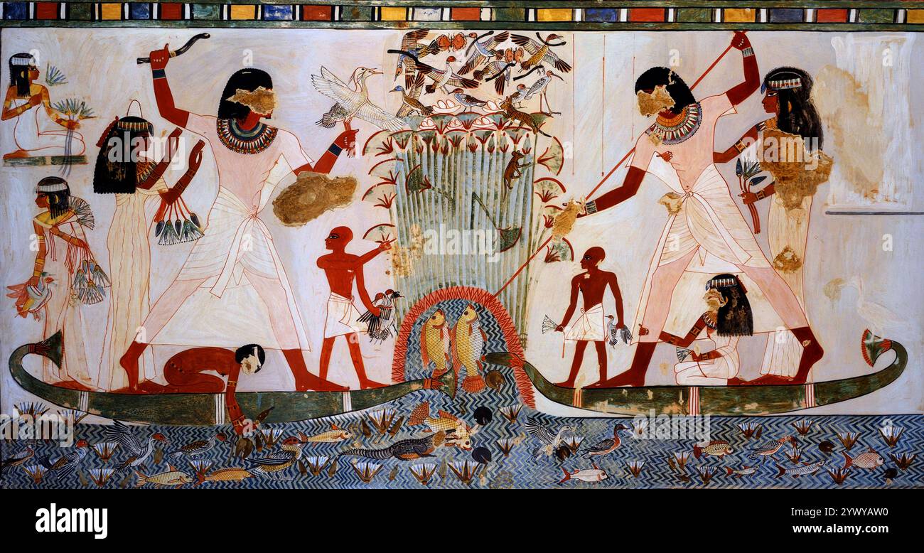 Egyptian hunting fishing hi-res stock photography and images - Alamy