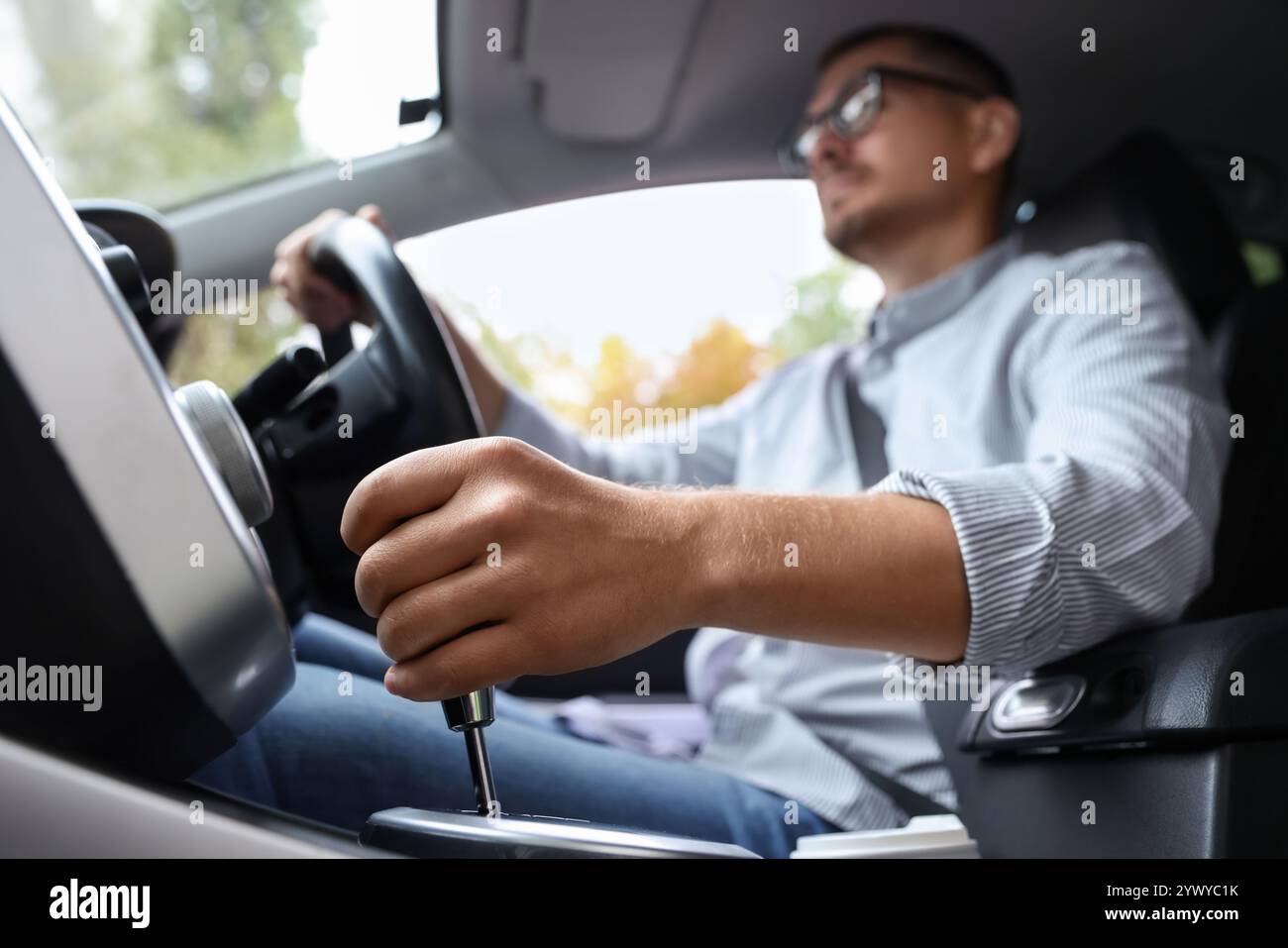 Driving in low gear hi-res stock photography and images - Alamy