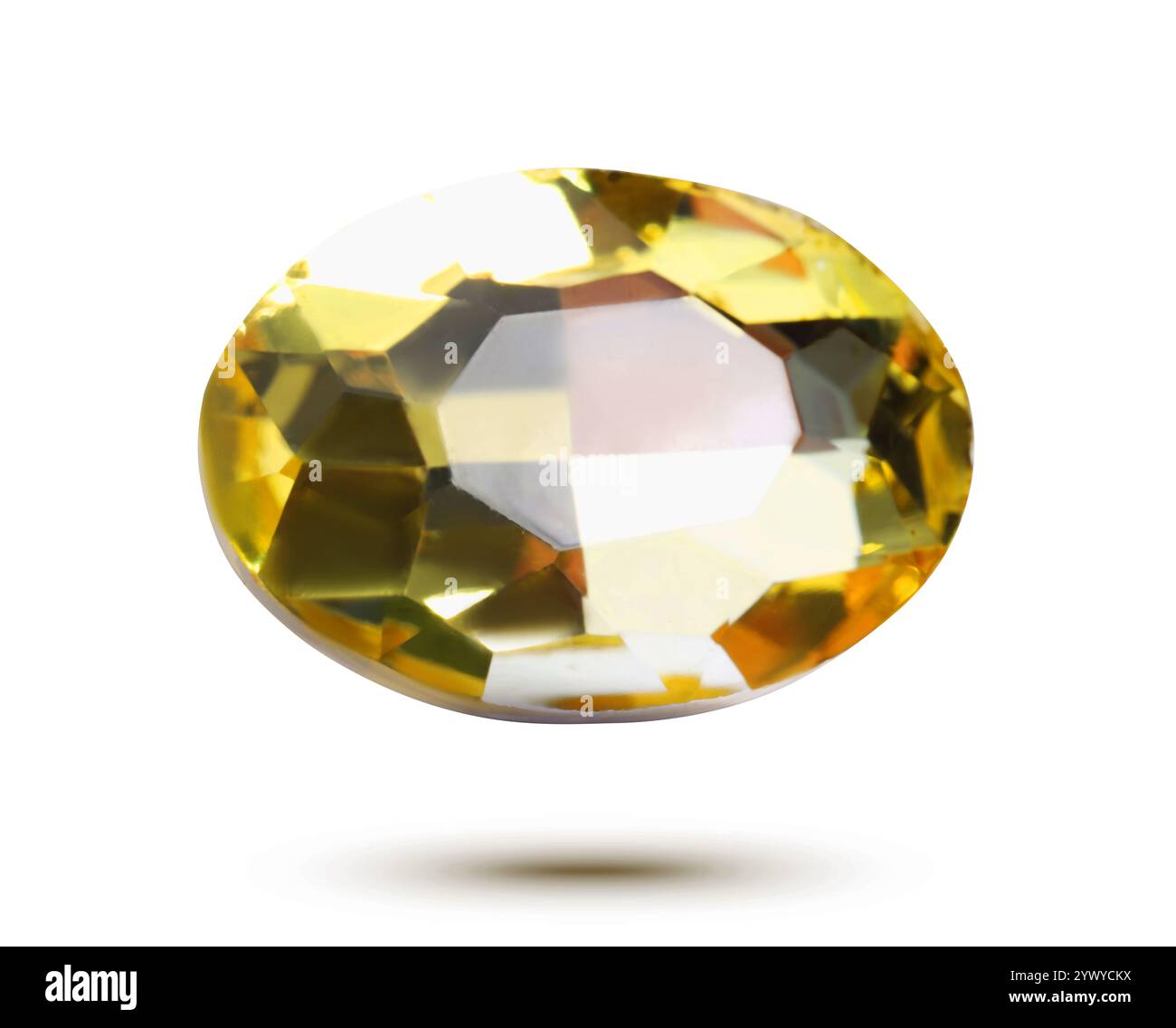 Yellow shiny gemstone in Cut Out Stock Images & Pictures - Alamy