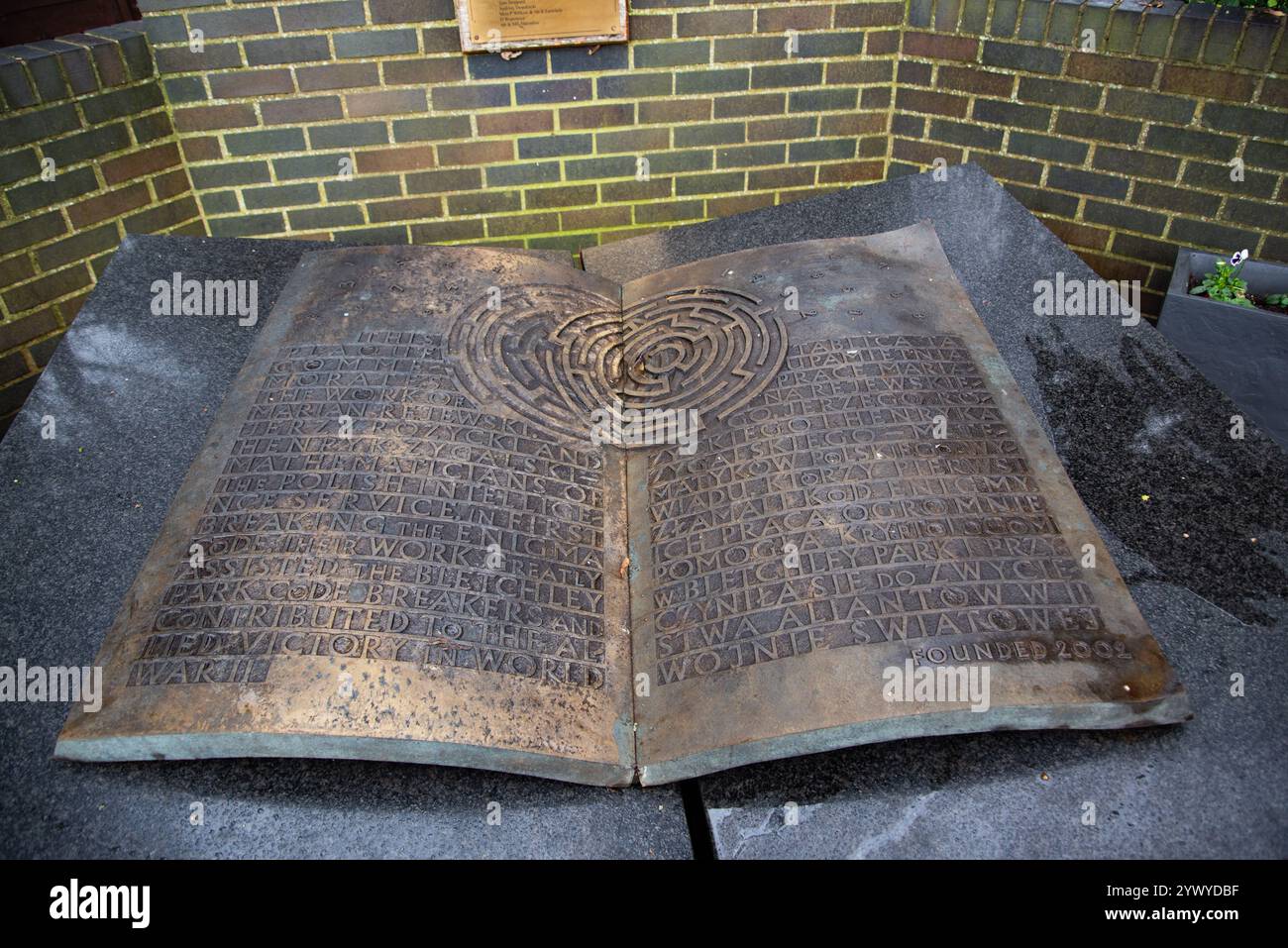 The Polish Memorial at Bletchley Park Code-Breaking Centre, Bletchley ...