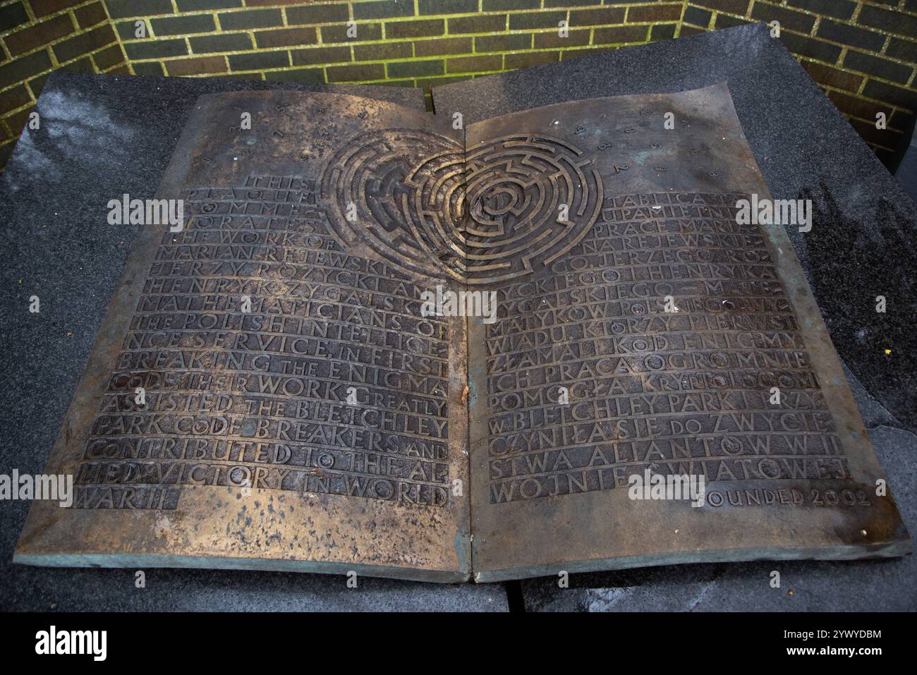 The Polish Memorial at Bletchley Park Code-Breaking Centre, Bletchley ...