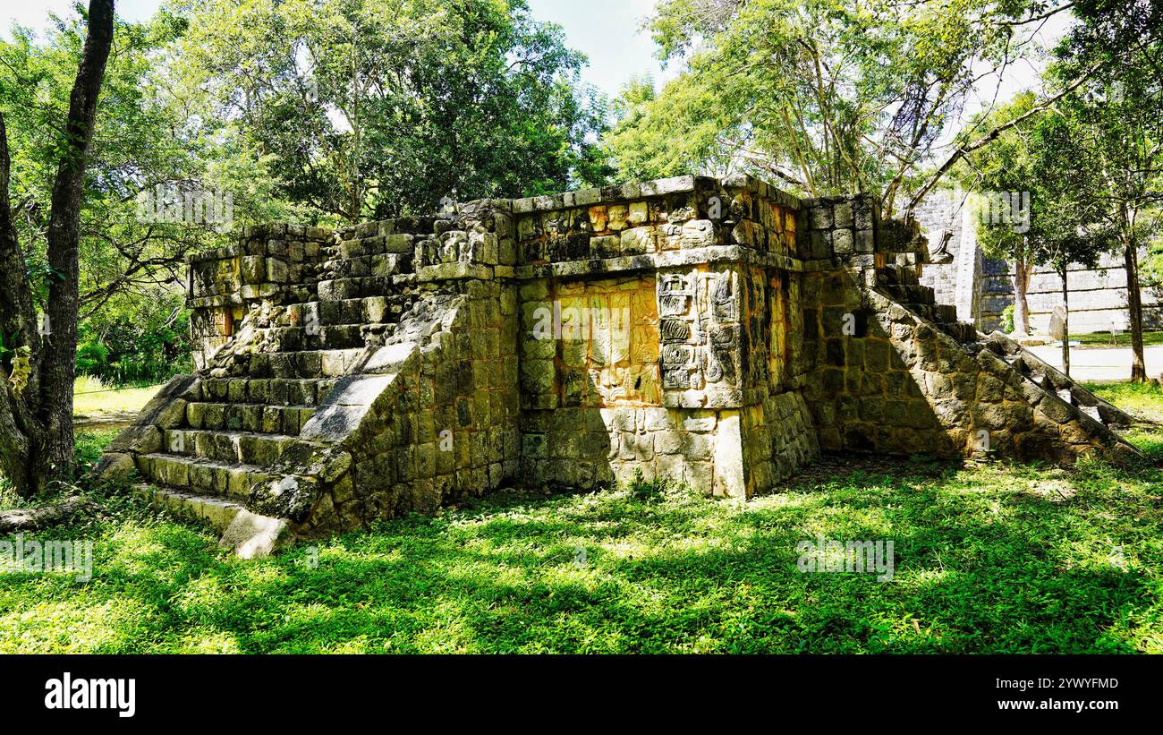 Platform of Venus near the Ossuary temple with depictions of venus as a ...