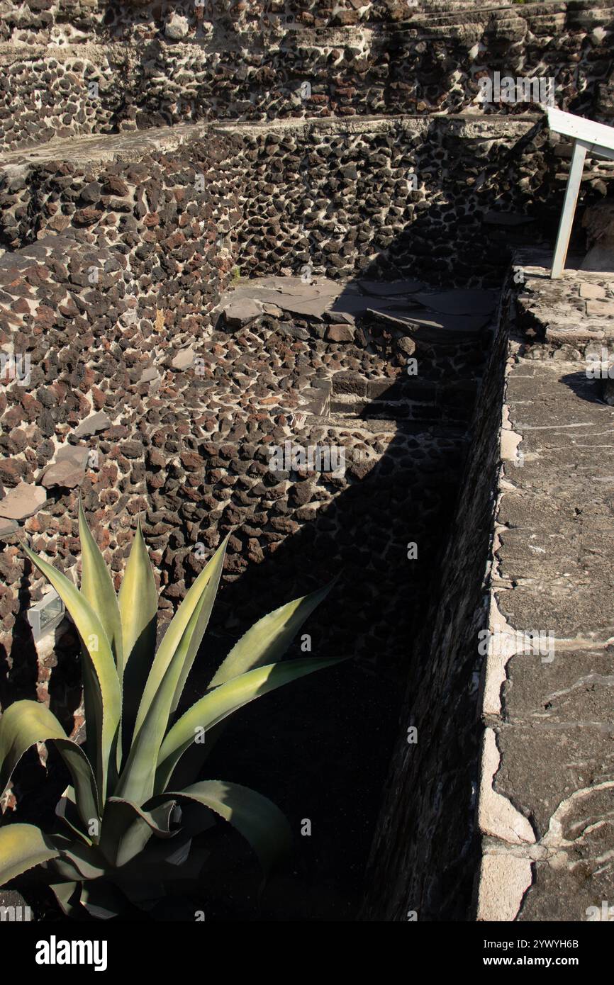 Mexico City, Mexico November 12, 2024: Antique Azteca architecture at ...