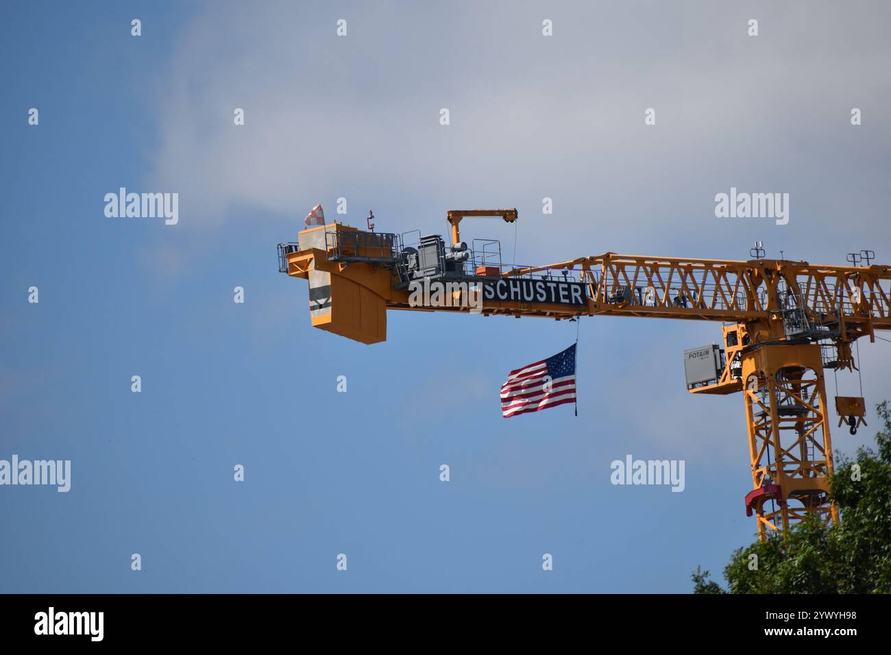 Washington DC, USA - September 2, 2024 - Tower cranes seen from the ...