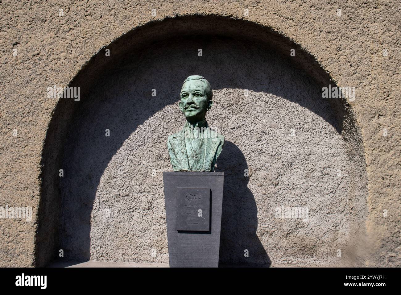 Mexico City, Mexico November 12, 2024: Bust of Manuel Gamio the Mexican ...
