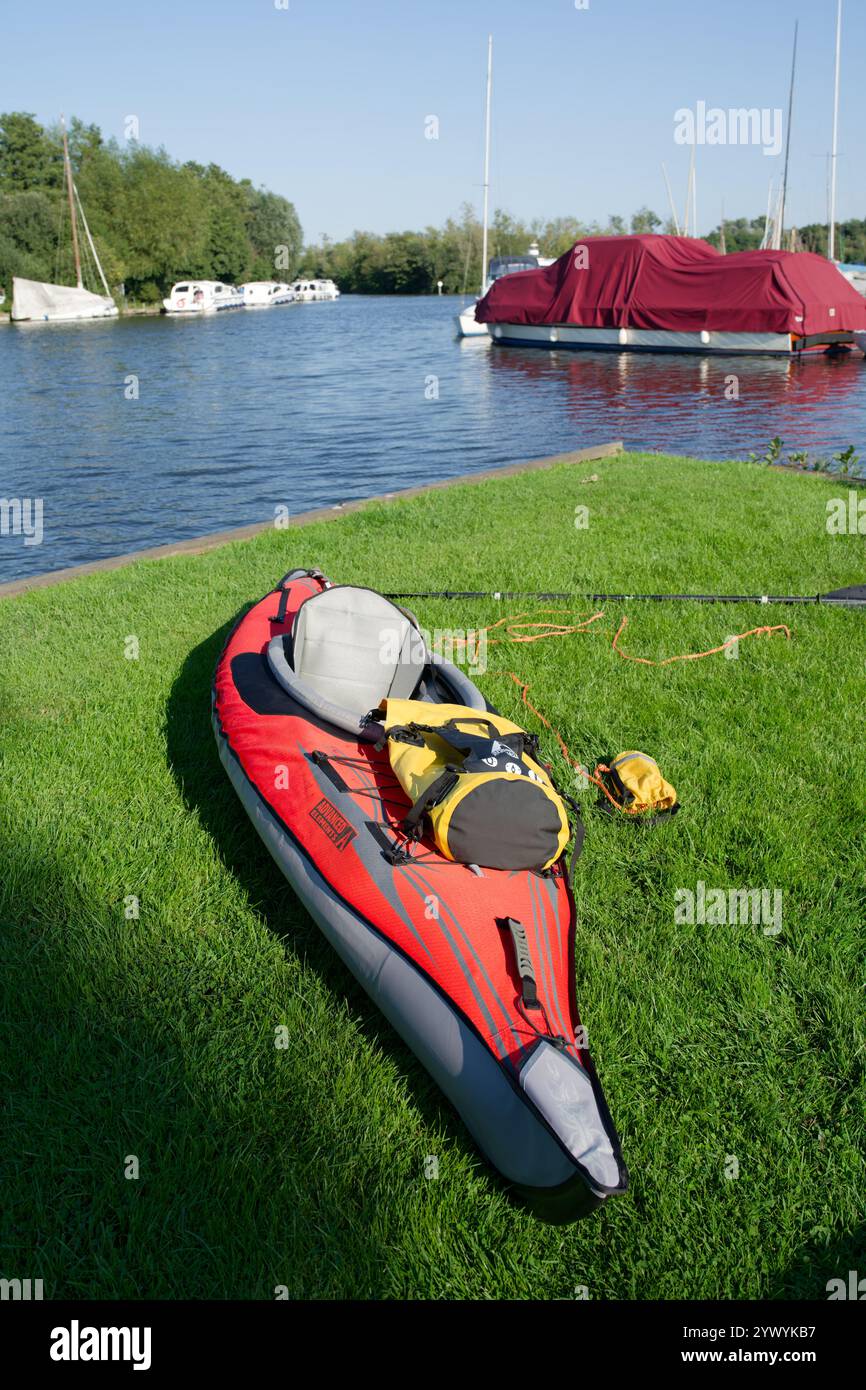 After a successful paddling expedition - Advanced Elements inflatable ...