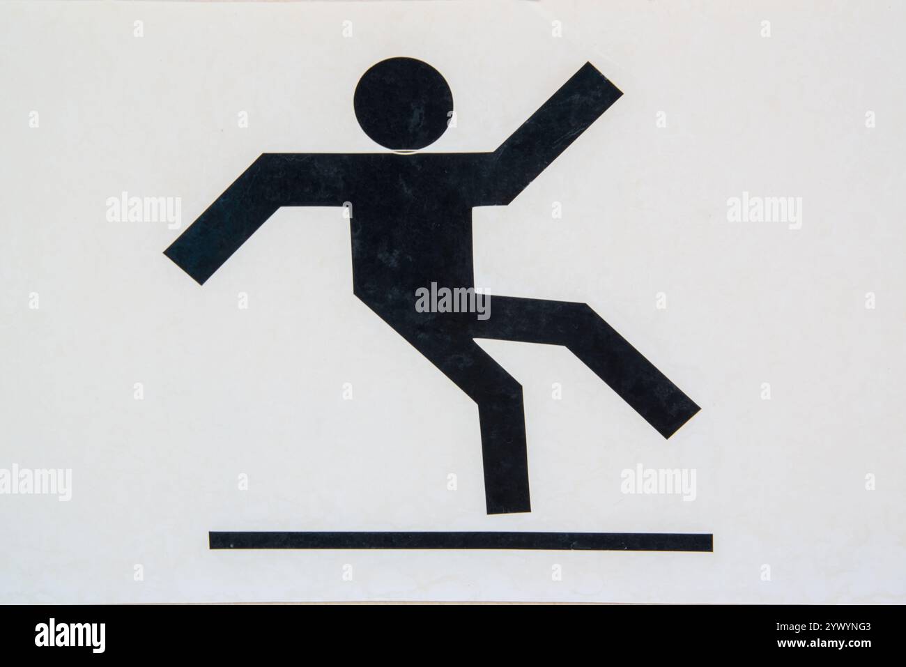 Slippery surface Signage Stock Photo - Alamy