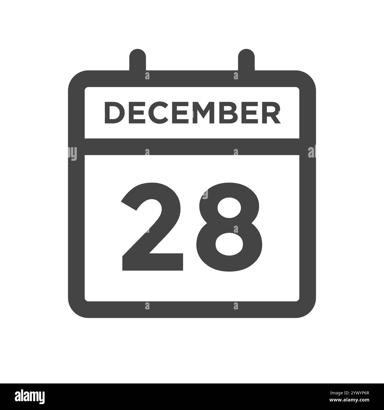 28 december calendar Stock Vector Images - Alamy