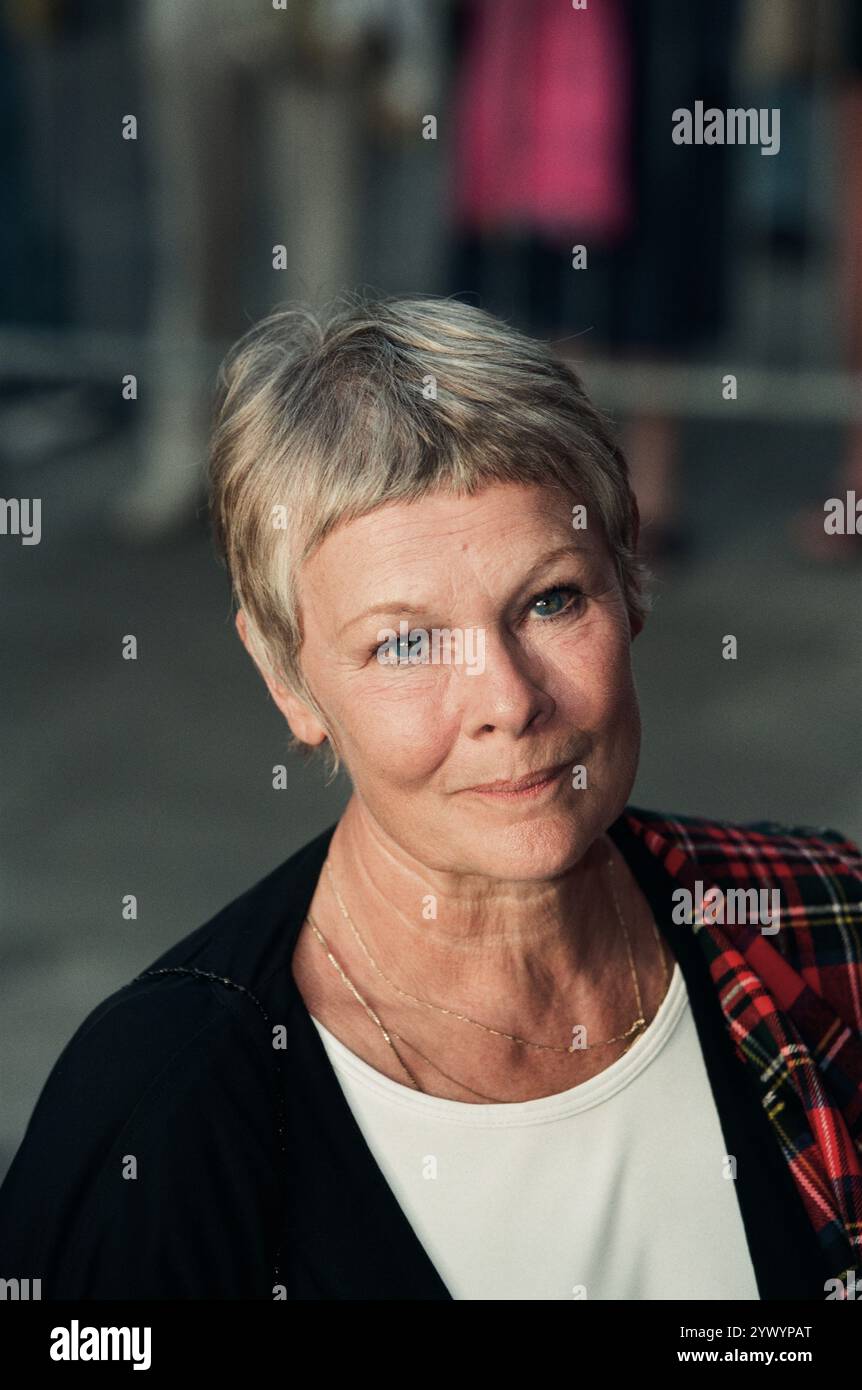Actor Judi Dench arriving at the Dominion cinema in Edinburgh prior to ...