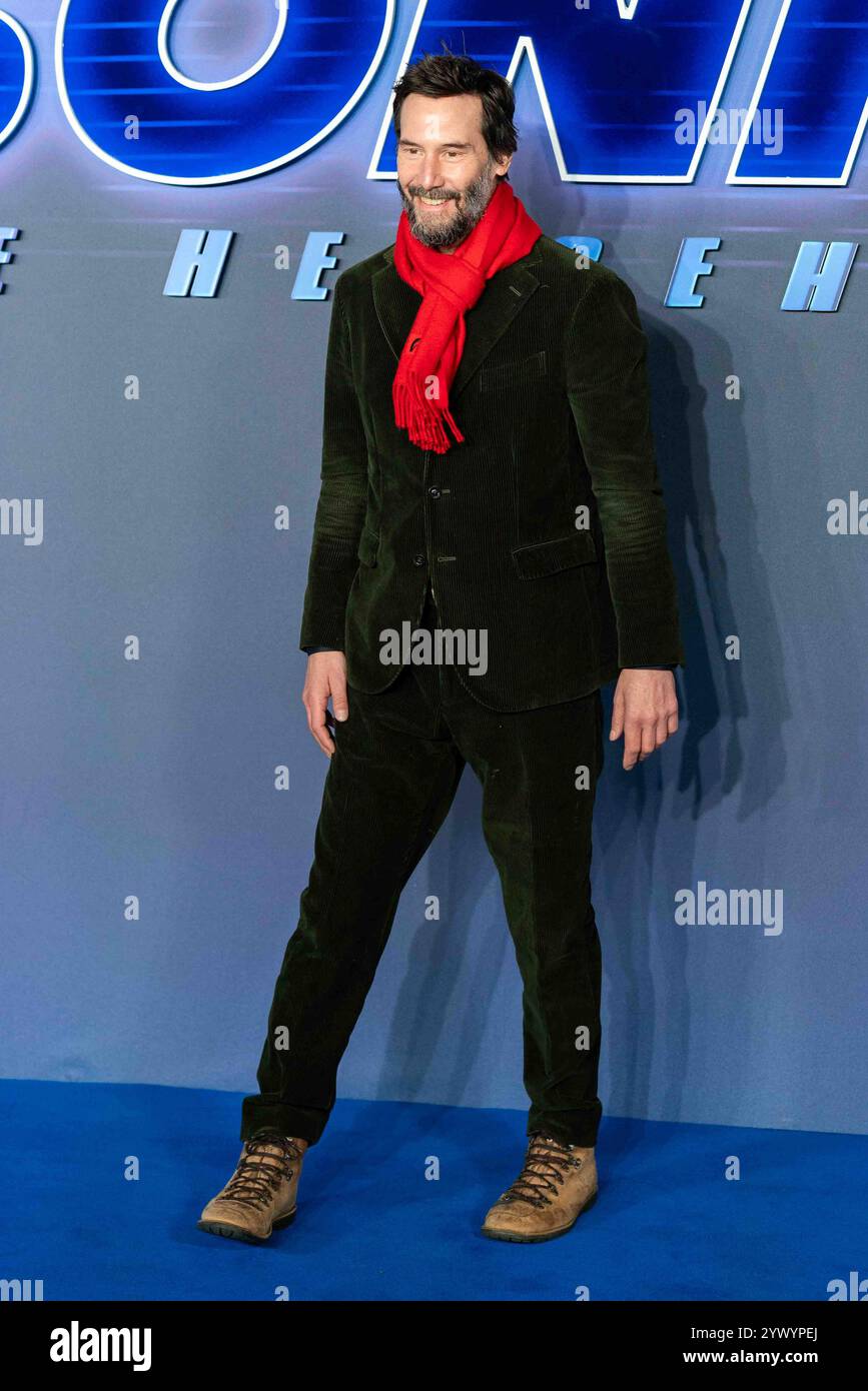 London, UK. Keanu Reeves at the Sonic the Hedgehog 3 UK premiere ...