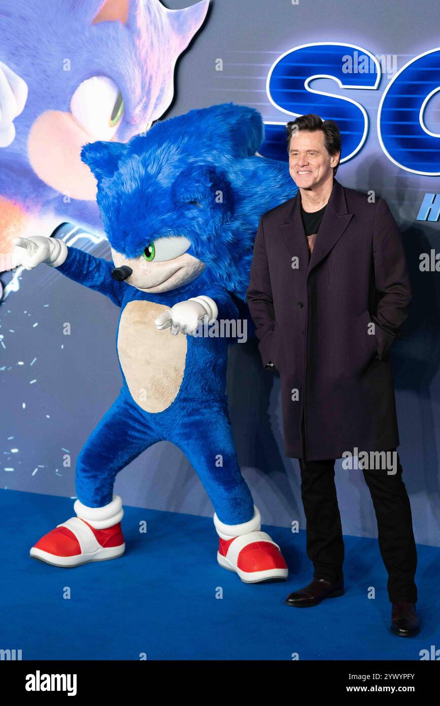 London, UK. Jim Carrey at the Sonic the Hedgehog 3 UK premiere ...