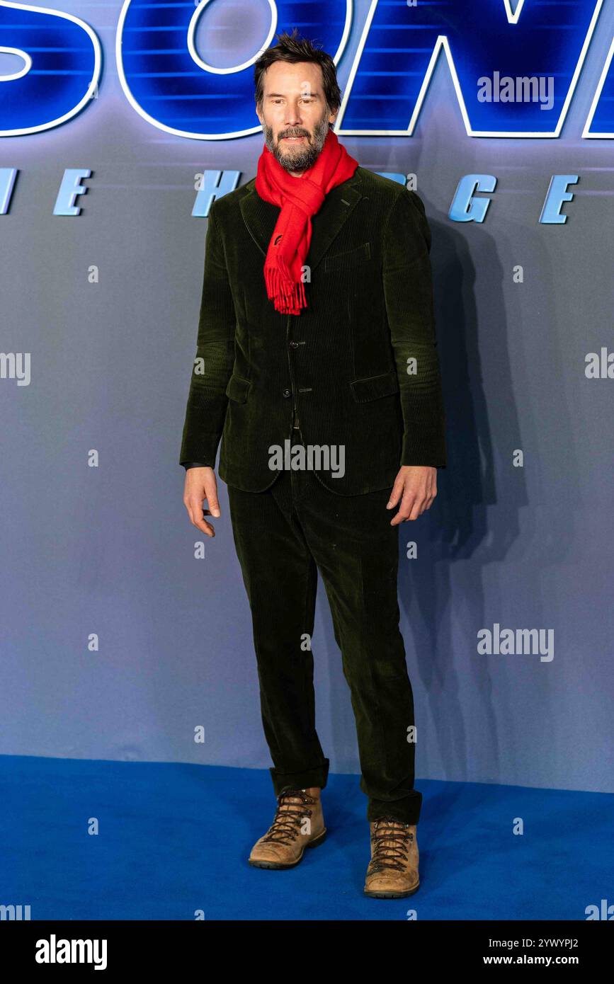 London, UK. Keanu Reeves at the Sonic the Hedgehog 3 UK premiere ...