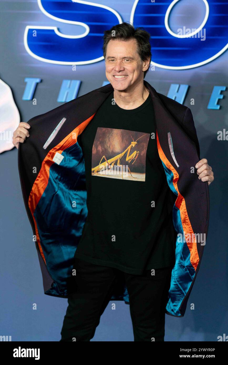 London, UK. Jim Carrey at the Sonic the Hedgehog 3 UK premiere ...