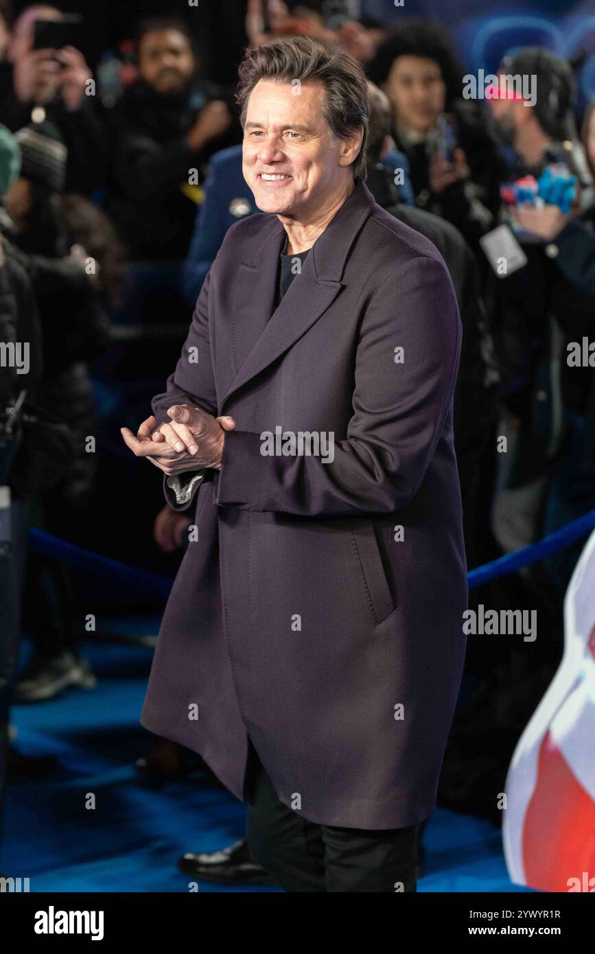 London, UK. Jim Carrey at the Sonic the Hedgehog 3 UK premiere ...