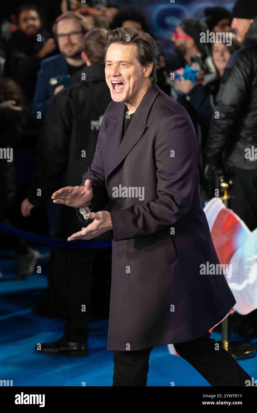 London, UK. Jim Carrey at the Sonic the Hedgehog 3 UK premiere ...