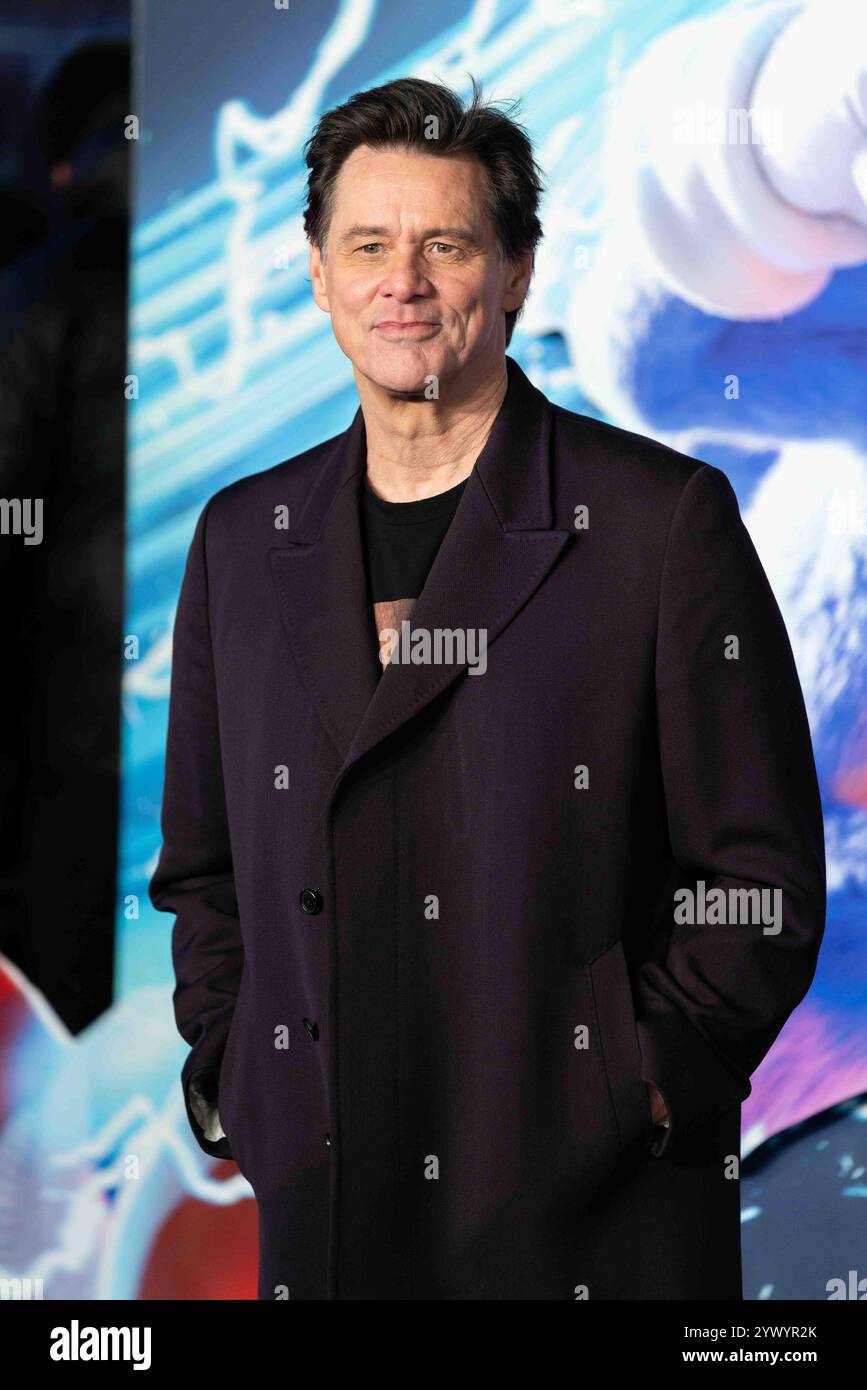 London, UK. Jim Carrey at the Sonic the Hedgehog 3 UK premiere ...