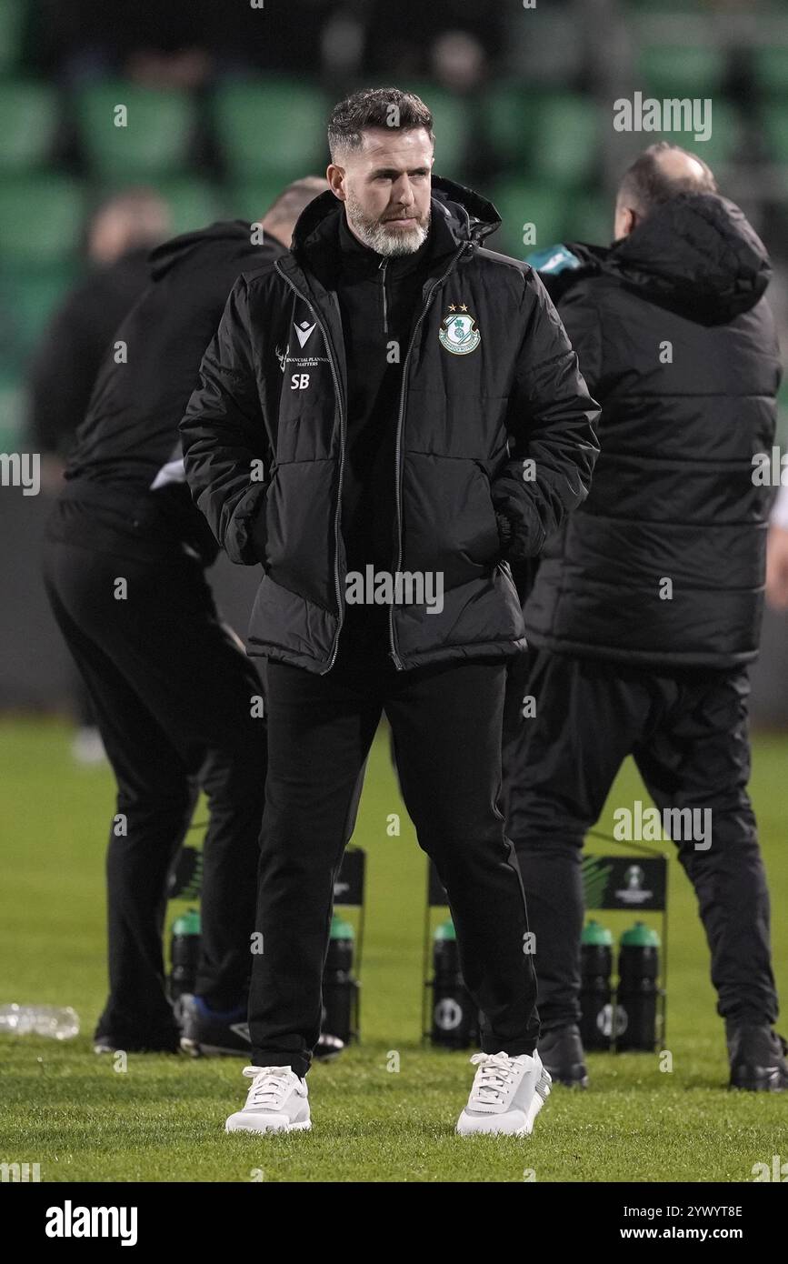 Shamrock Rovers manager Stephen Bradley before the UEFA Europa ...