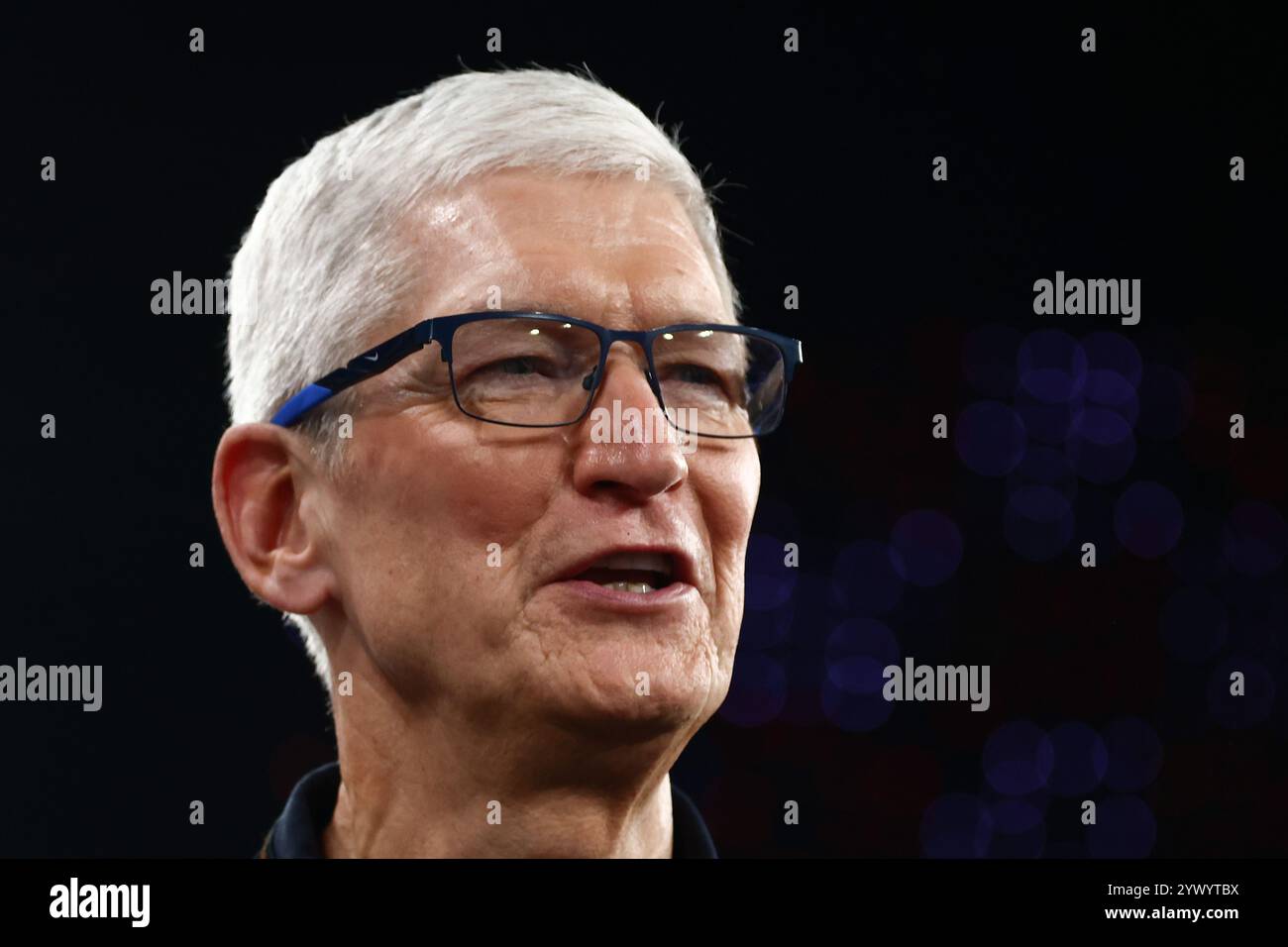 Tim Cook, Apple CEO, during Formula 1 Abu Dhabi Grand Prix at Yas ...