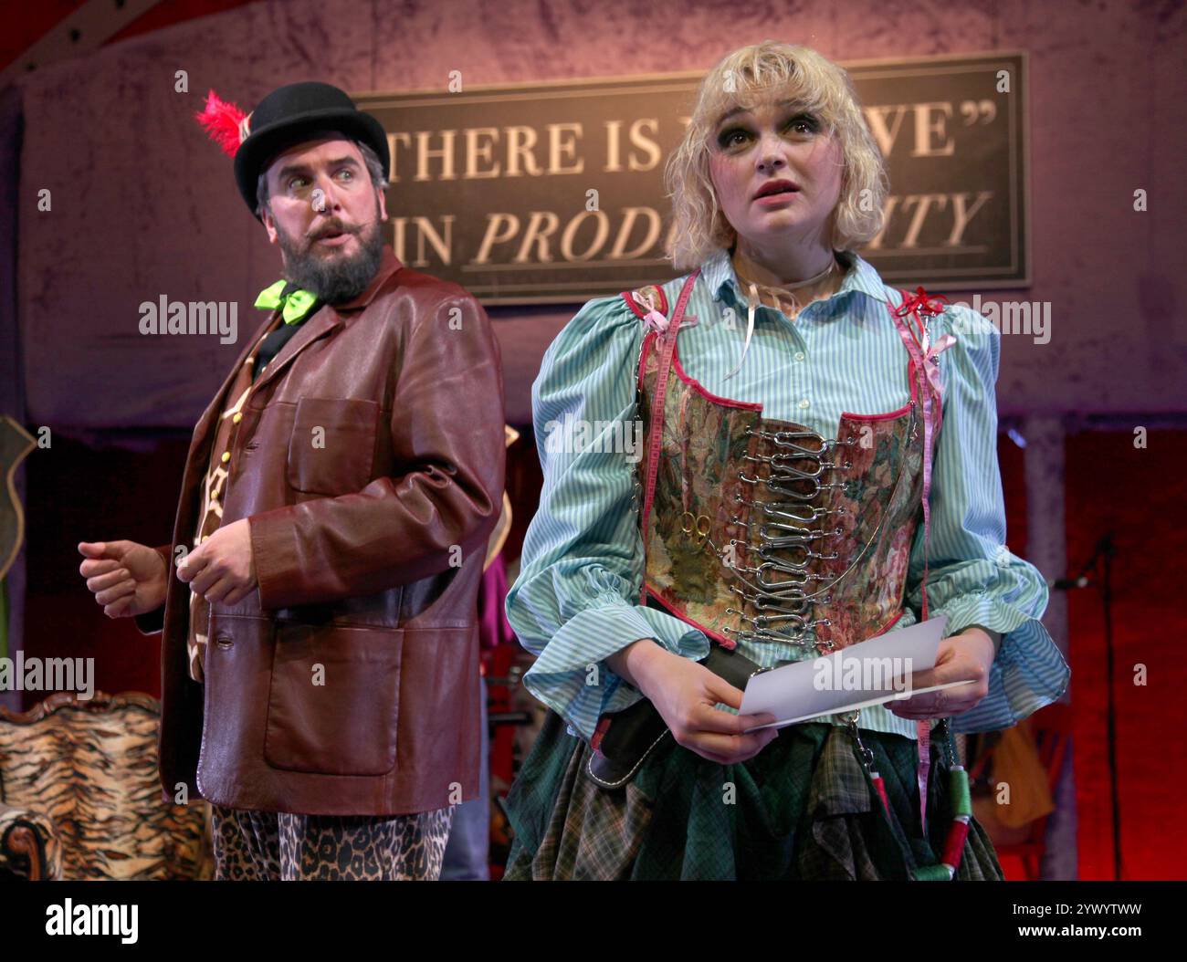 London, UK. Simon Yadoo and Heloise Lowenthal in the Jewish fairy tale ...