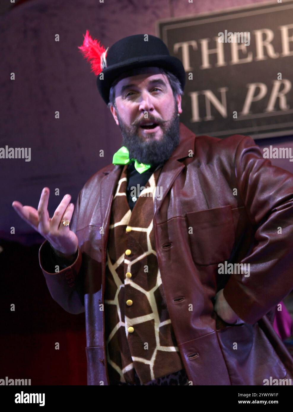 London, UK. Simon Yadoo (hat) in the Jewish fairy tale Goldie Frocks ...