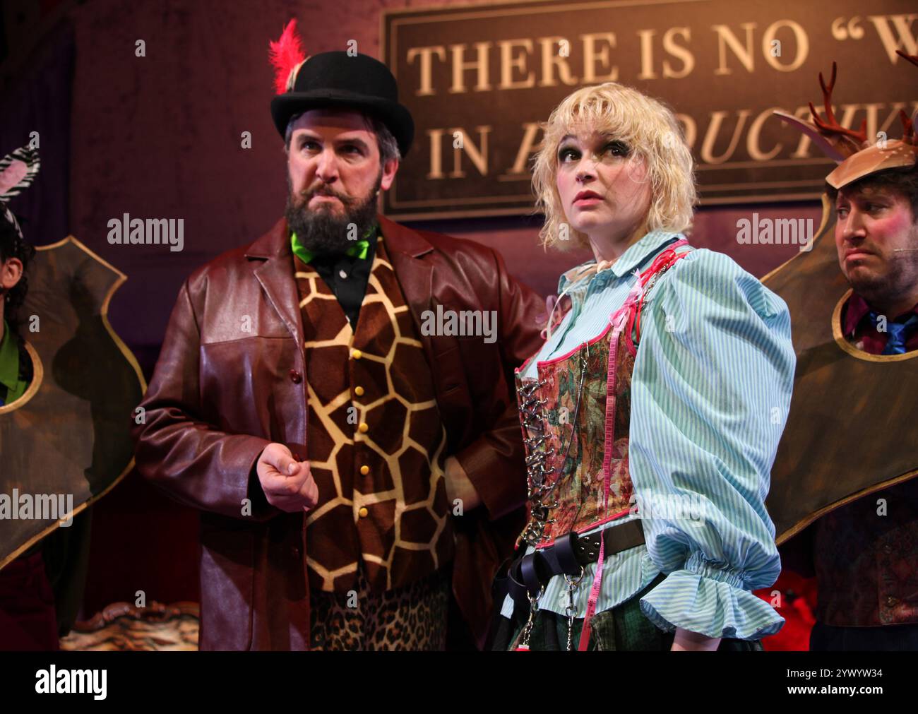 London, UK. Simon Yadoo and Heloise Lowenthal in the Jewish fairy tale ...