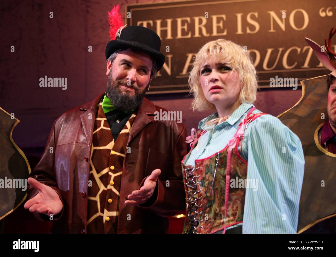 London, UK. Simon Yadoo and Heloise Lowenthal in the Jewish fairy tale ...